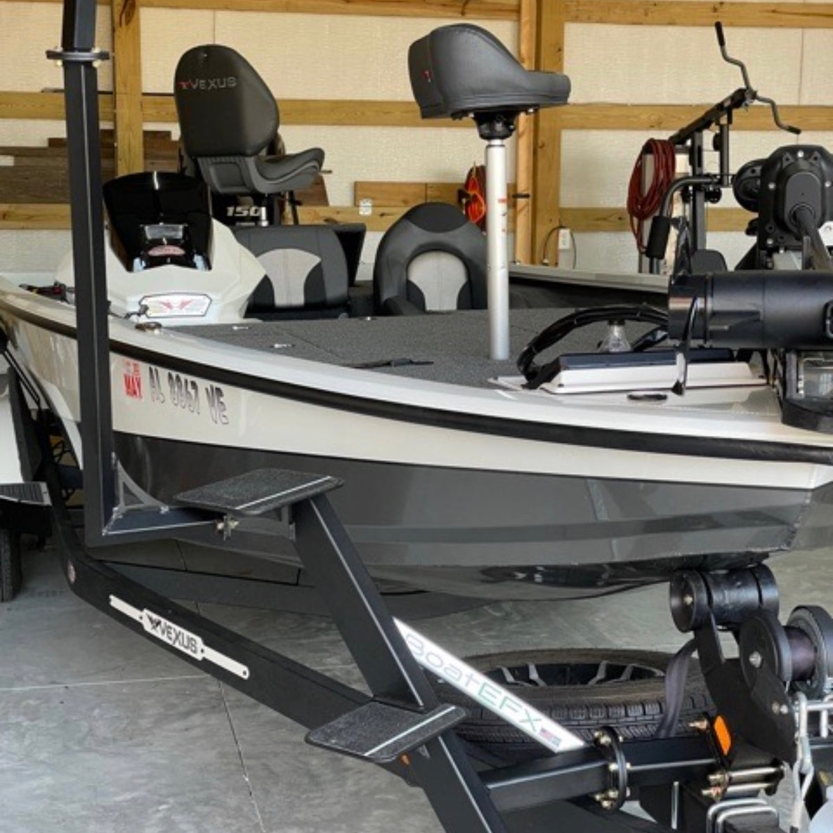 Vexus Bass Boat Trailer Steps By Boatefx Best Boat Trailer Steps