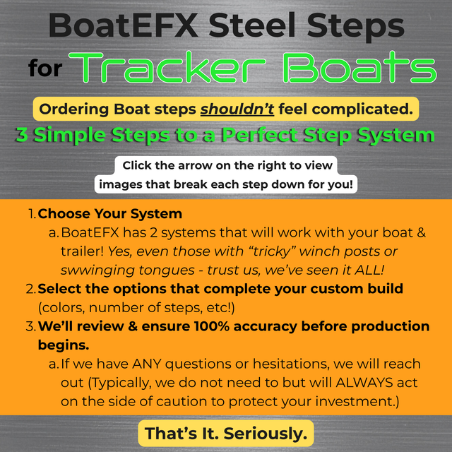 Tracker® Boat Trailer Steps by BoatEFX