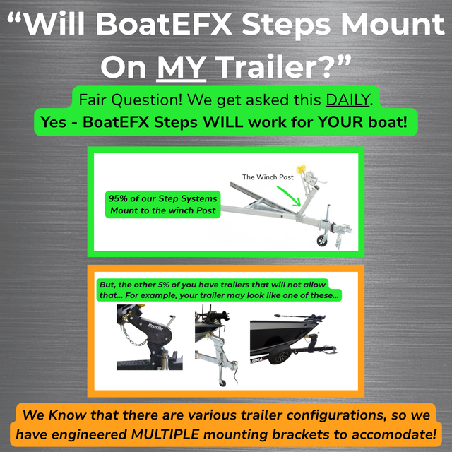 Tracker® Boat Trailer Steps by BoatEFX