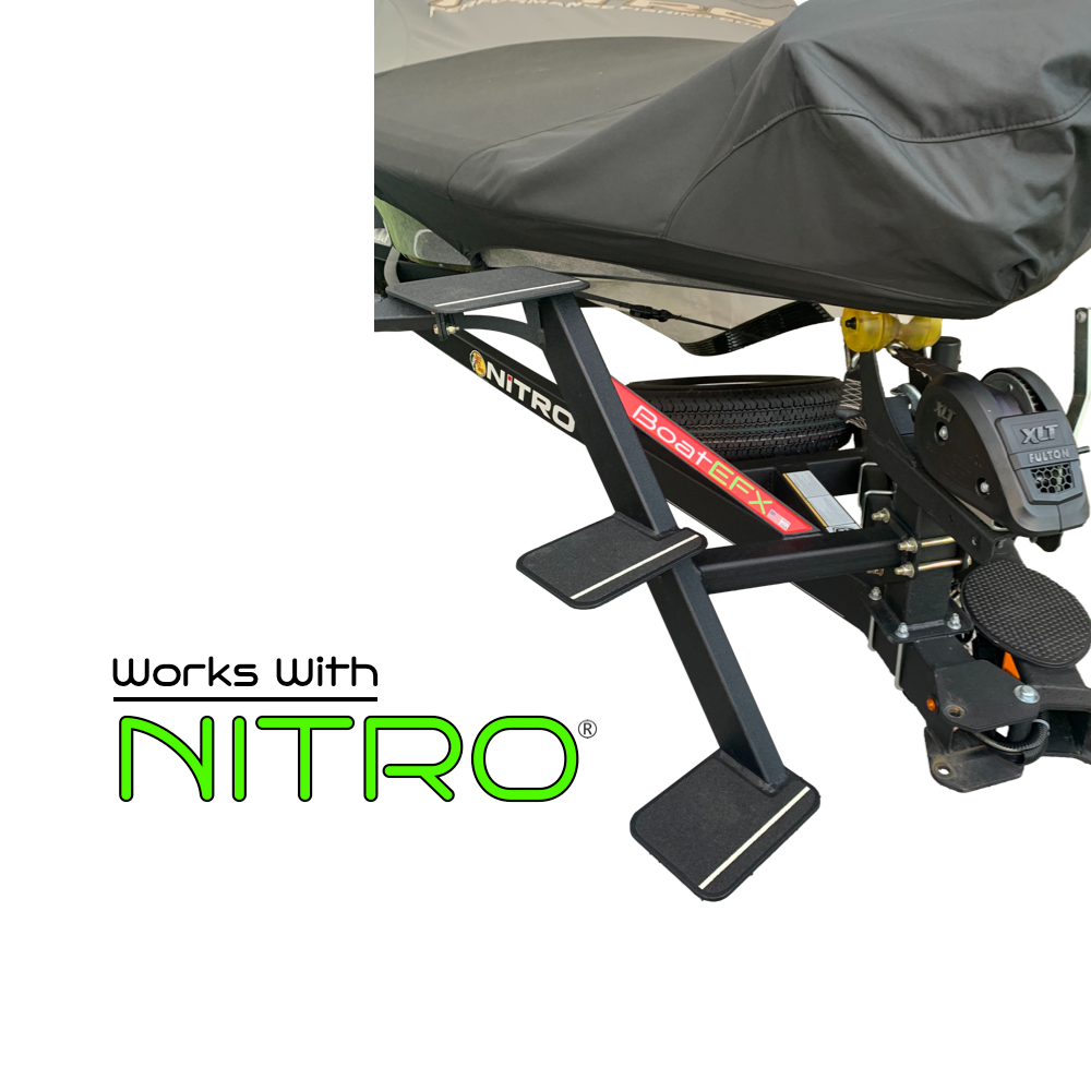 Nitro Bass Boat Trailer Steps by BoatEFX | Best Boat Trailer Steps